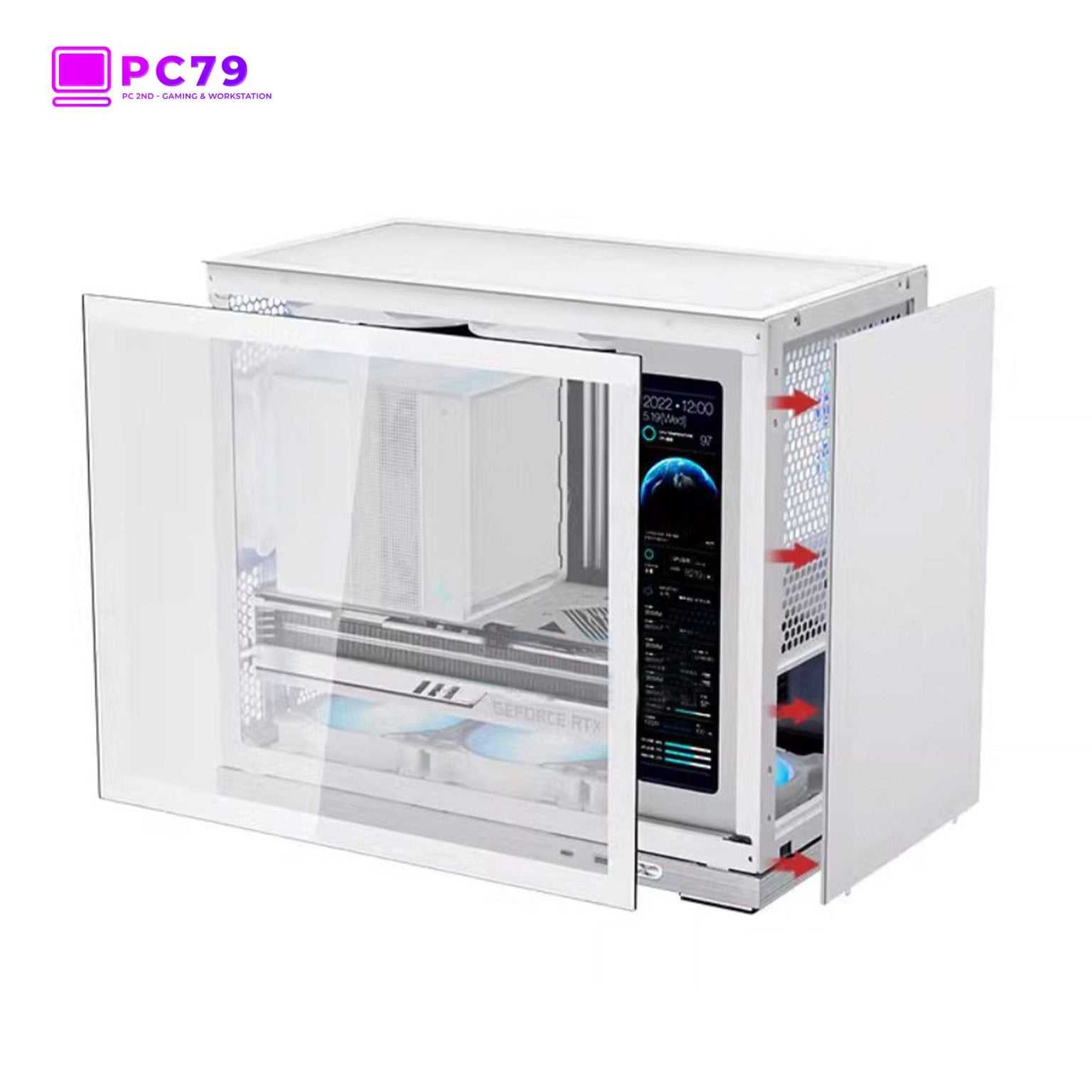 Vỏ Case Nhỏ Gọn Mini ITX Shiny Snake G500 - Trắng - PC79 Store